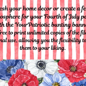 4th of July Banner, Red, White and Blue Flags, Flag Bunting, Decoration ...