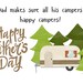 Father's Day Card. Camping Card, Printable Card, Custom Card for Him ...