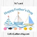 Sailboat Card for Dad, Father's Day Card, Printable Card, Custom Card ...