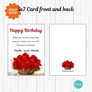 December Birthday Card, Greeting Cards, Winter Birthdays, Birthday ...
