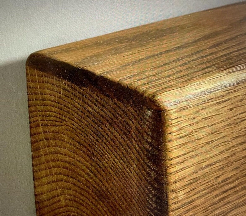 Solid Oak Mantel Beam. Heritage Oak or Walnut Finish. 90mm X 90mm X ...