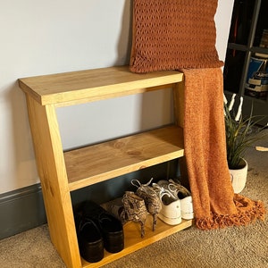 Solid Pine Shoe Rack. Unique, Sloped Design. Very Solid, Handmade ...