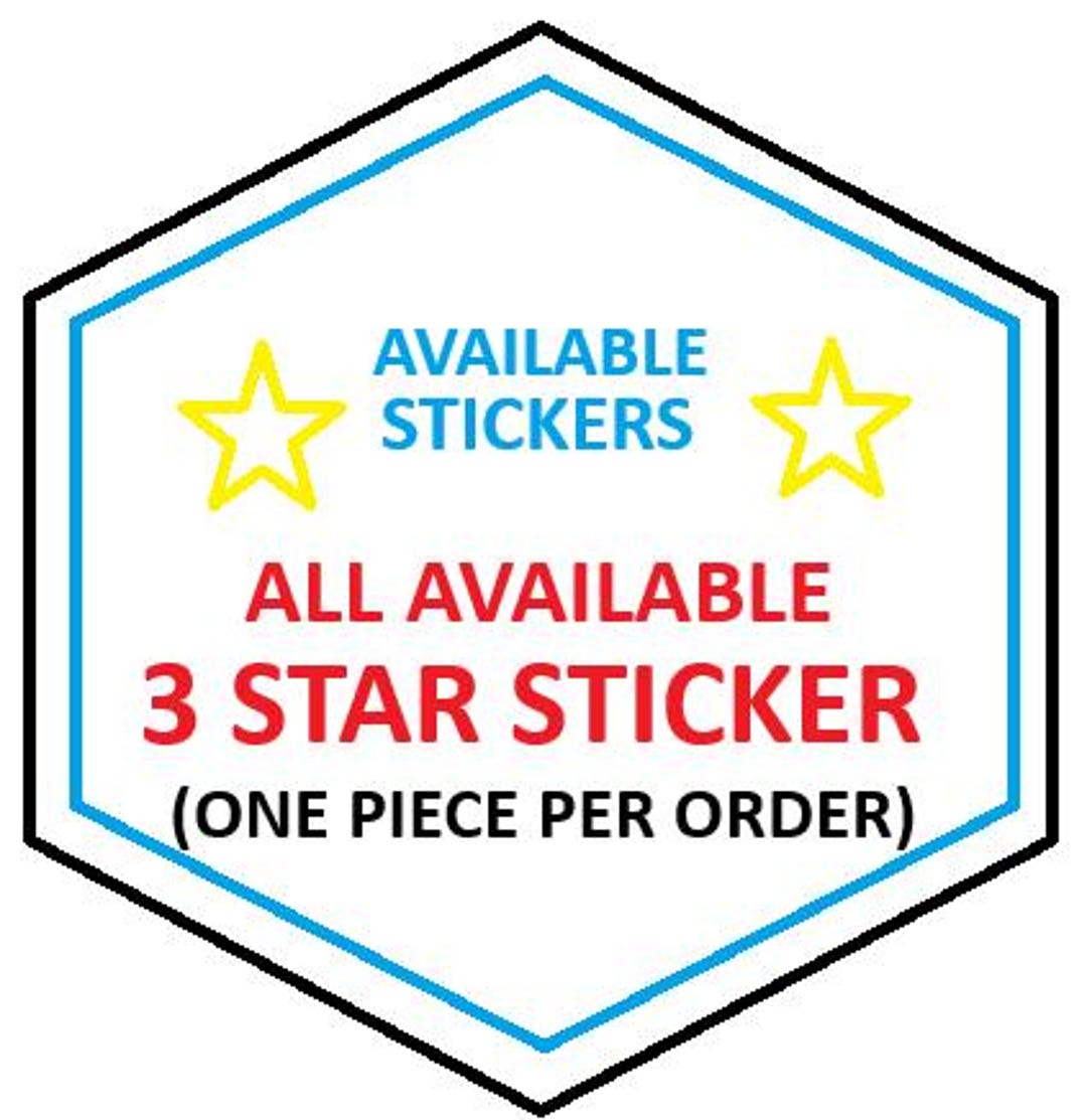 Mogo 3 Star Digital Sticker, All Available Stock - Etsy
