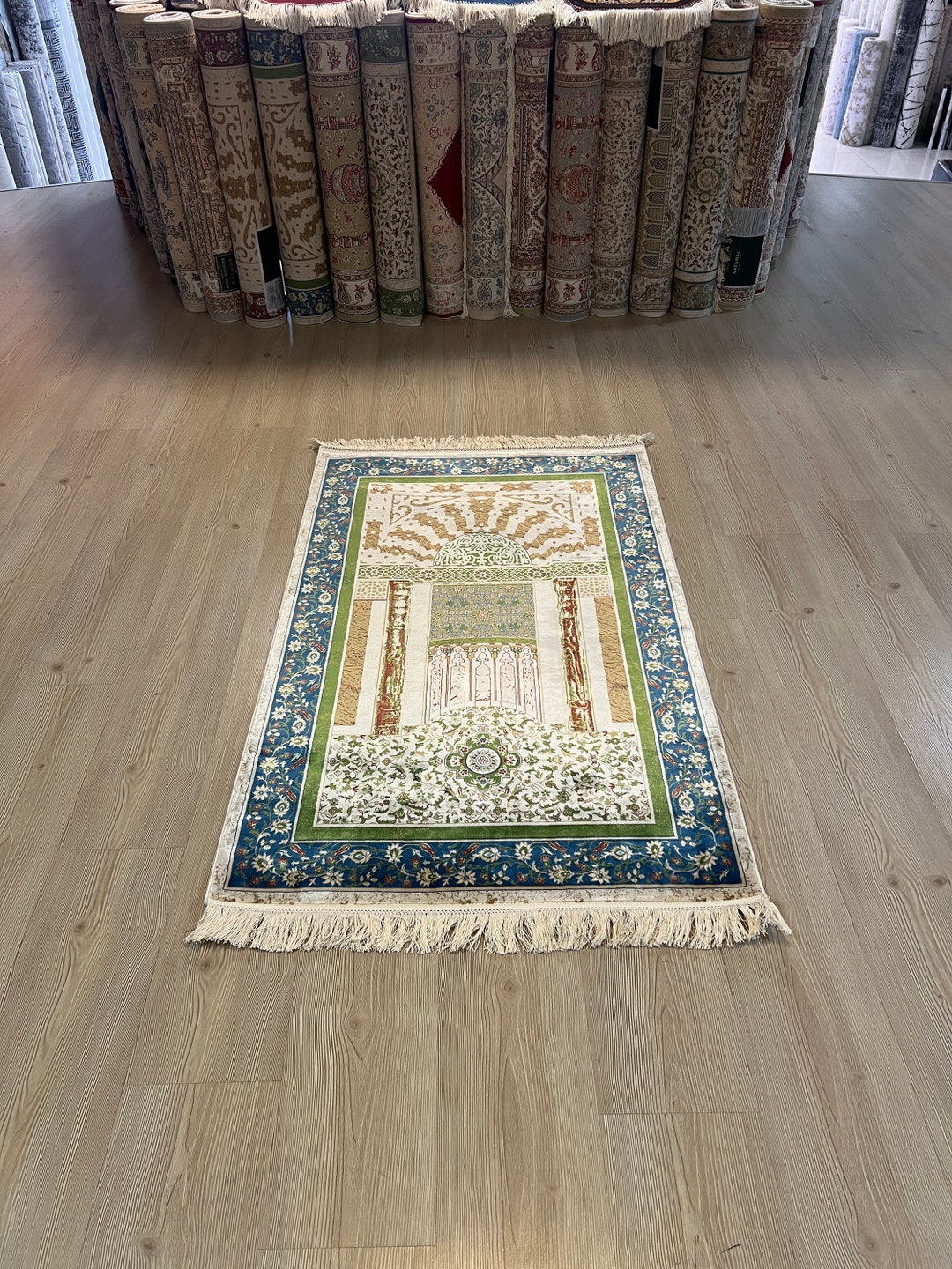 Silk Prayer Mat, Luxury Muslim Prayer Rug, Islamic Prayer Mat, Gift Mat ...