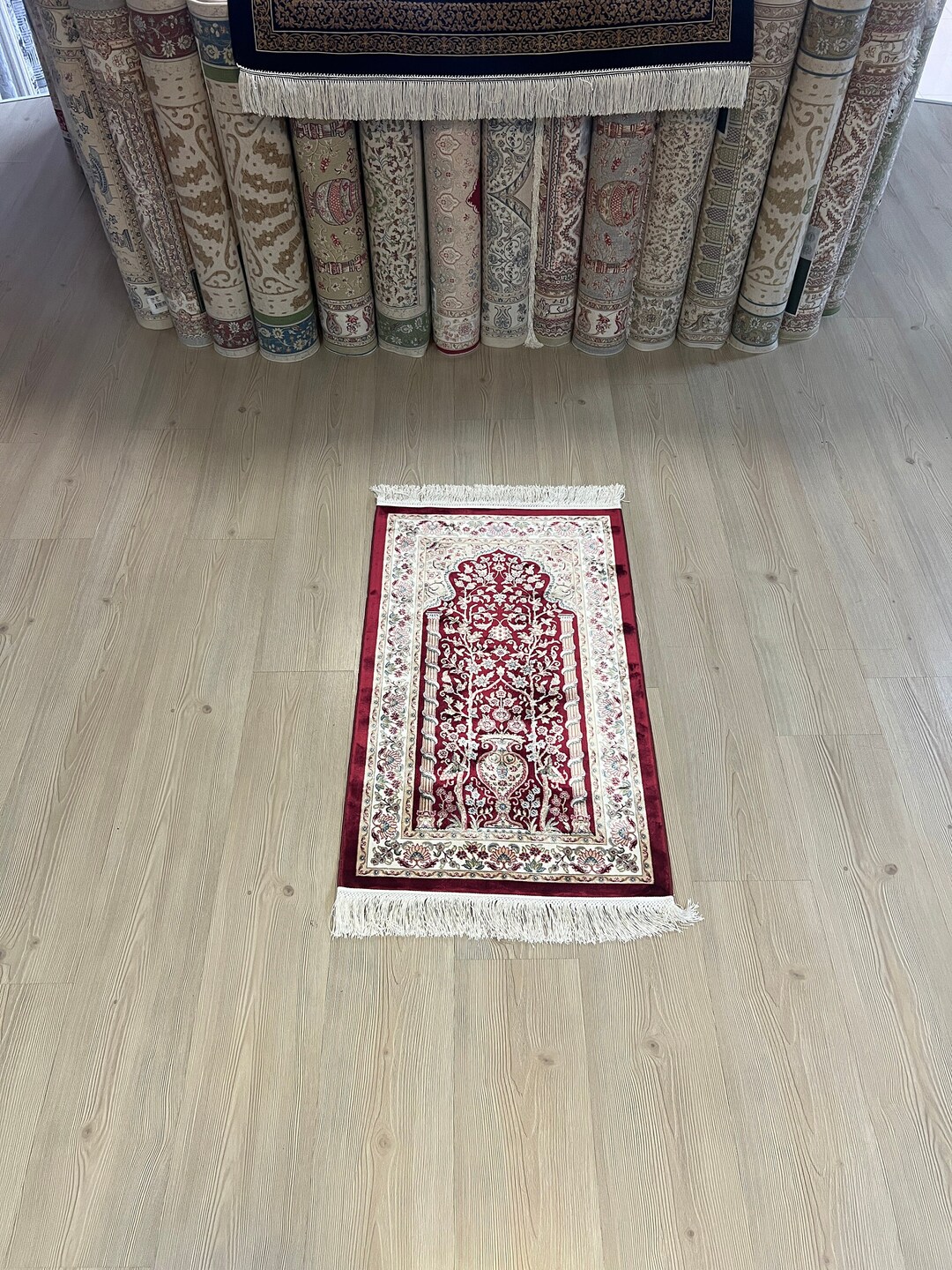 Red Small Silk Rug, 2x3 Mini Silk Rug, Classic Silk Rug, 2x3 Carpet ...