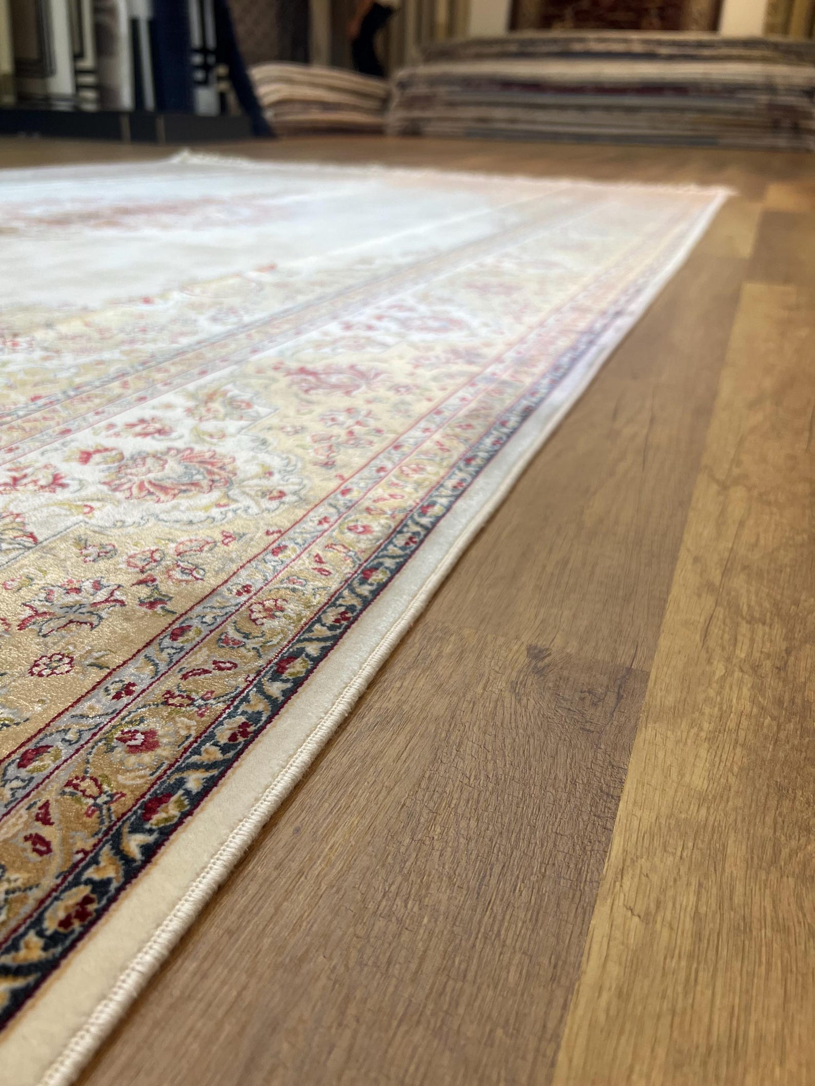 Oriental Silk Rug, Gorgeous Silk Rug, Large Silk Rug, Bamboo Silk Rug ...