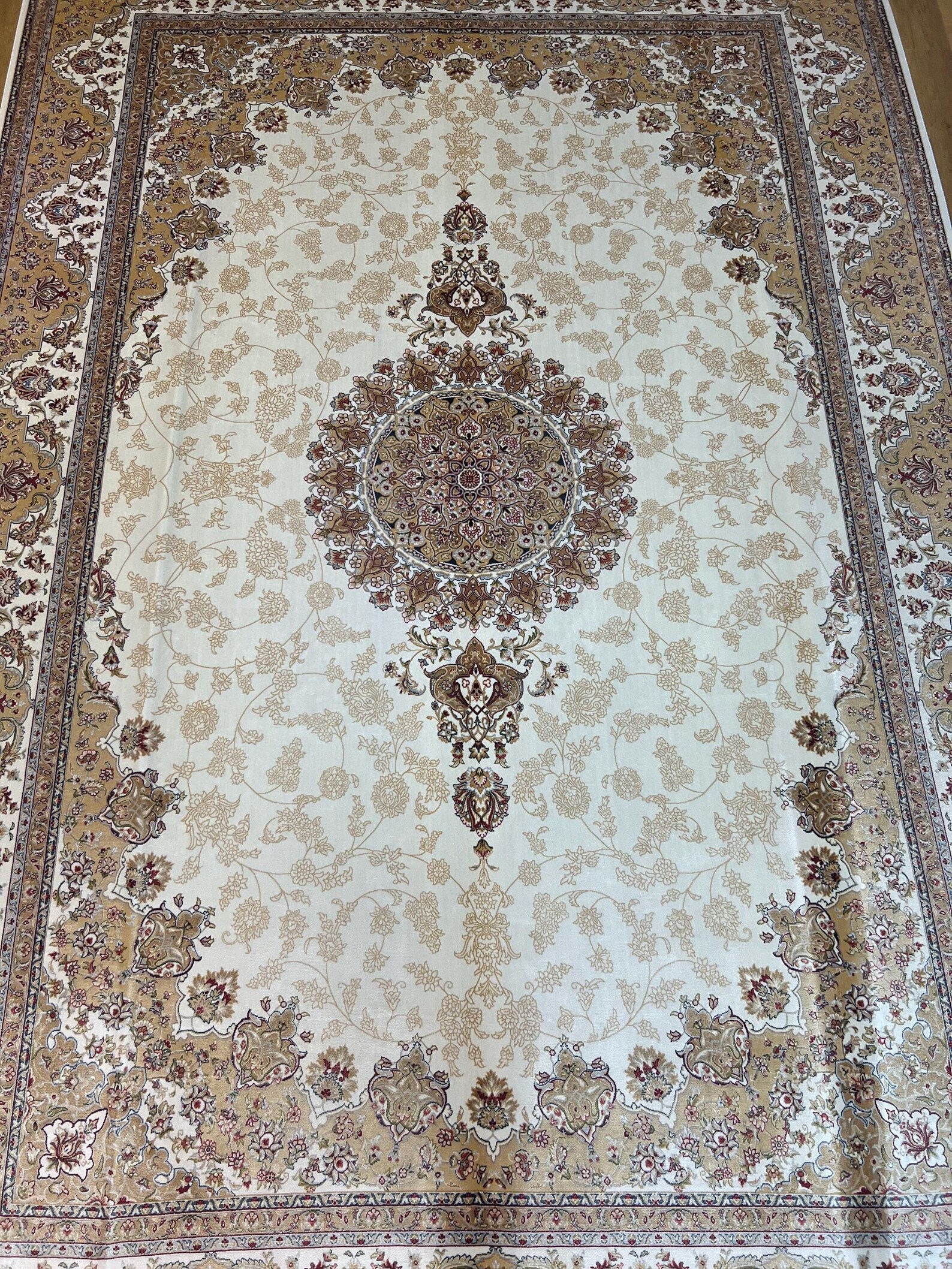 Oriental Silk Rug, Gorgeous Silk Rug, Large Silk Rug, Bamboo Silk Rug ...