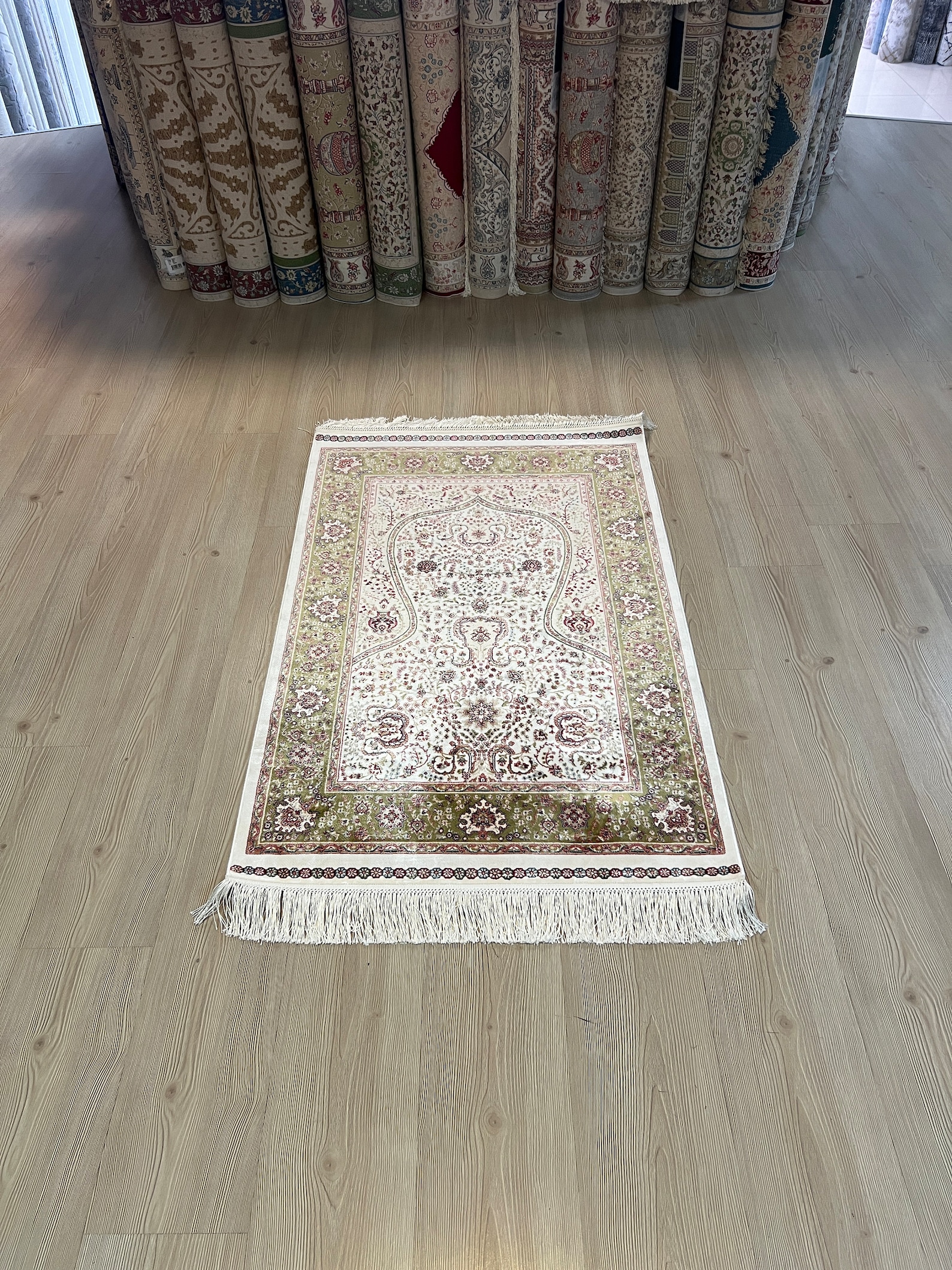 Prayer Mat, Silk Prayer Rug, Bamboo Prayer Mat, Janamaz Mat, Sajjada ...