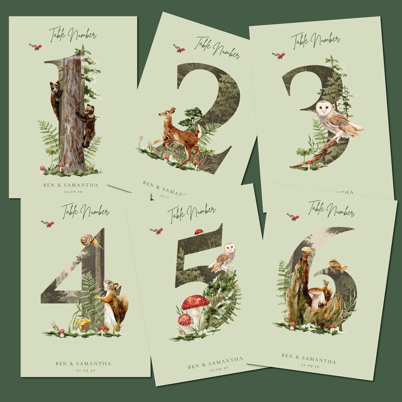 Woodland Table Decor - Etsy