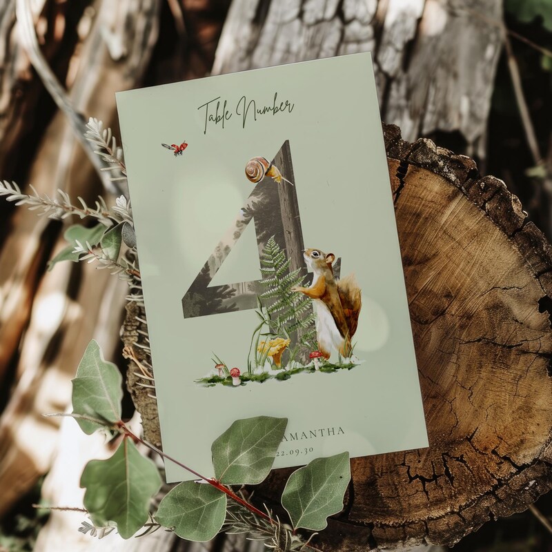 Woodland Table Decor - Etsy