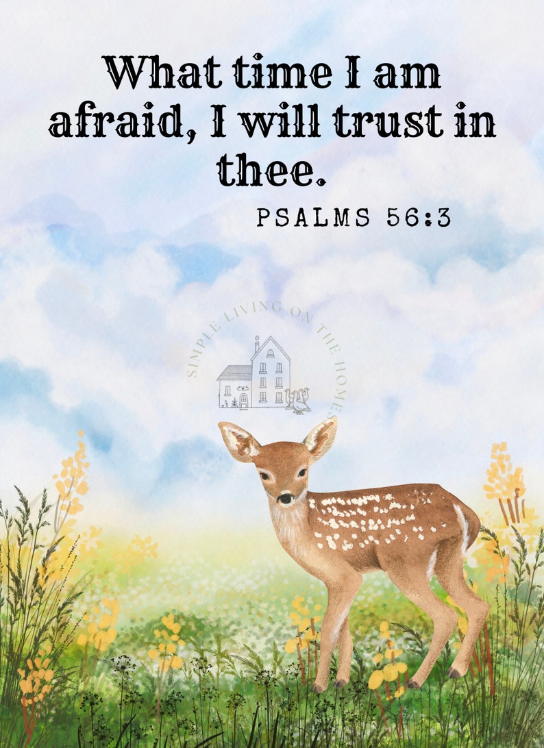 Woodland Animal Nursery Digital Download With Inspirational KJV Bible ...