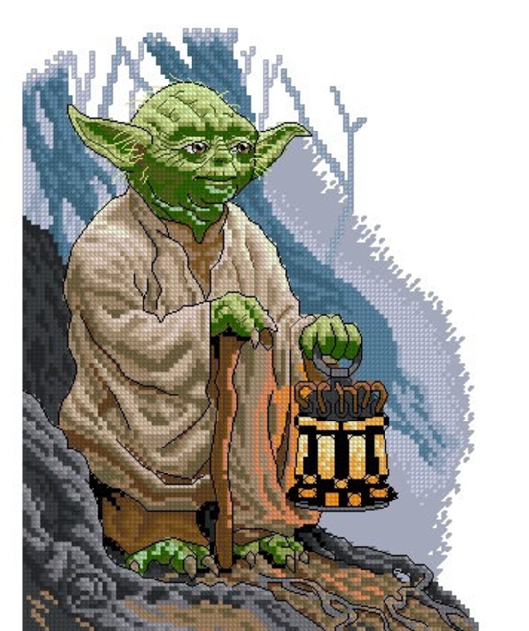Master Yoda Scheme for Embroidery - Etsy