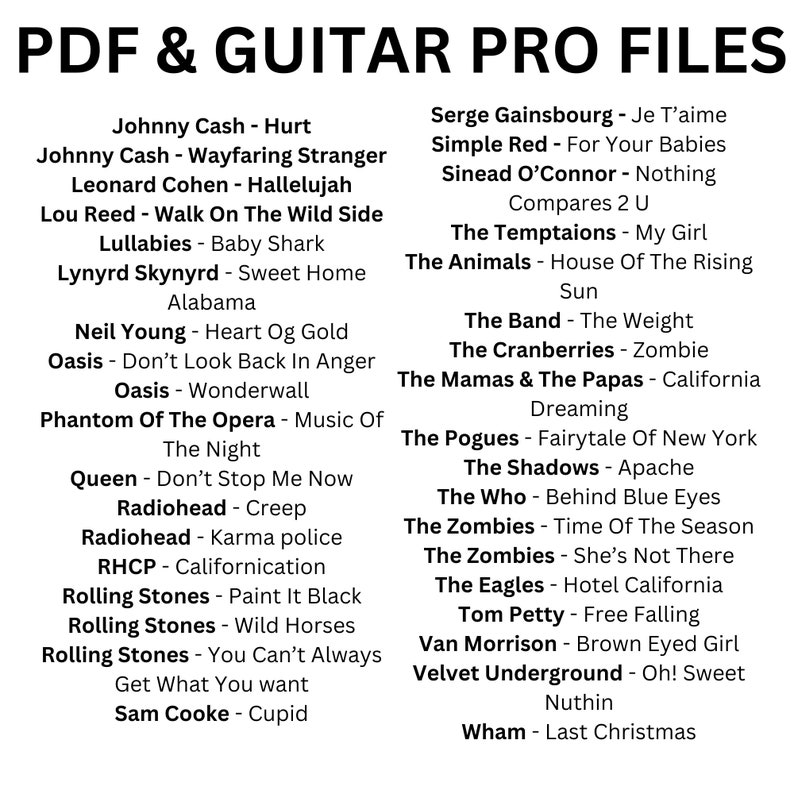 200+ Fingerstyle Guitar Tabs Collection - Full & Easy Versions - PDF ...