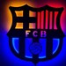 FC Barcelona LED Lighted Sign, Premium Football Club Artwork, Sleek ...