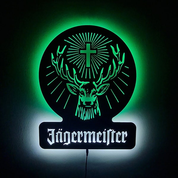 Jagermeister Wood Led Sign - Etsy