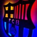 FC Barcelona LED Lighted Sign, Premium Football Club Artwork, Sleek ...