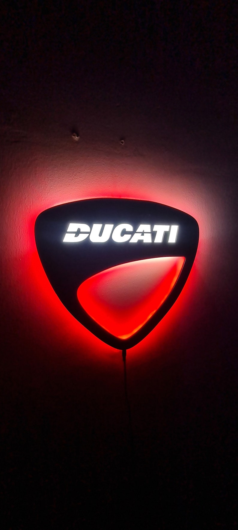 Ducati LED Lighted Sign, Sleek and Modern Motorcycle Illuminated Wall ...