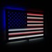 Amerikan Flag Led Lighted Sign, USA Flag Wall Decor, Illuminated Flag ...