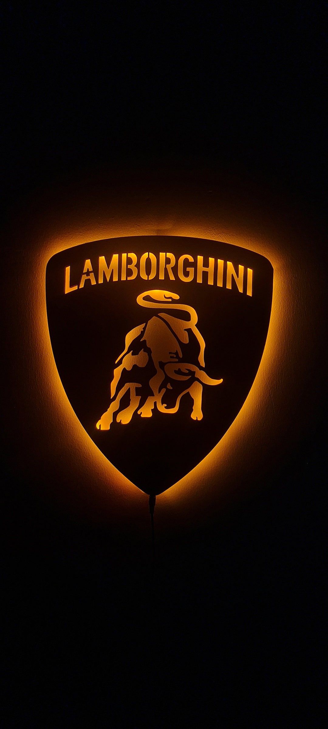 Lamborghini Led Lighted Sign, Lamborghini Sign Wall Decor, Illuminated ...