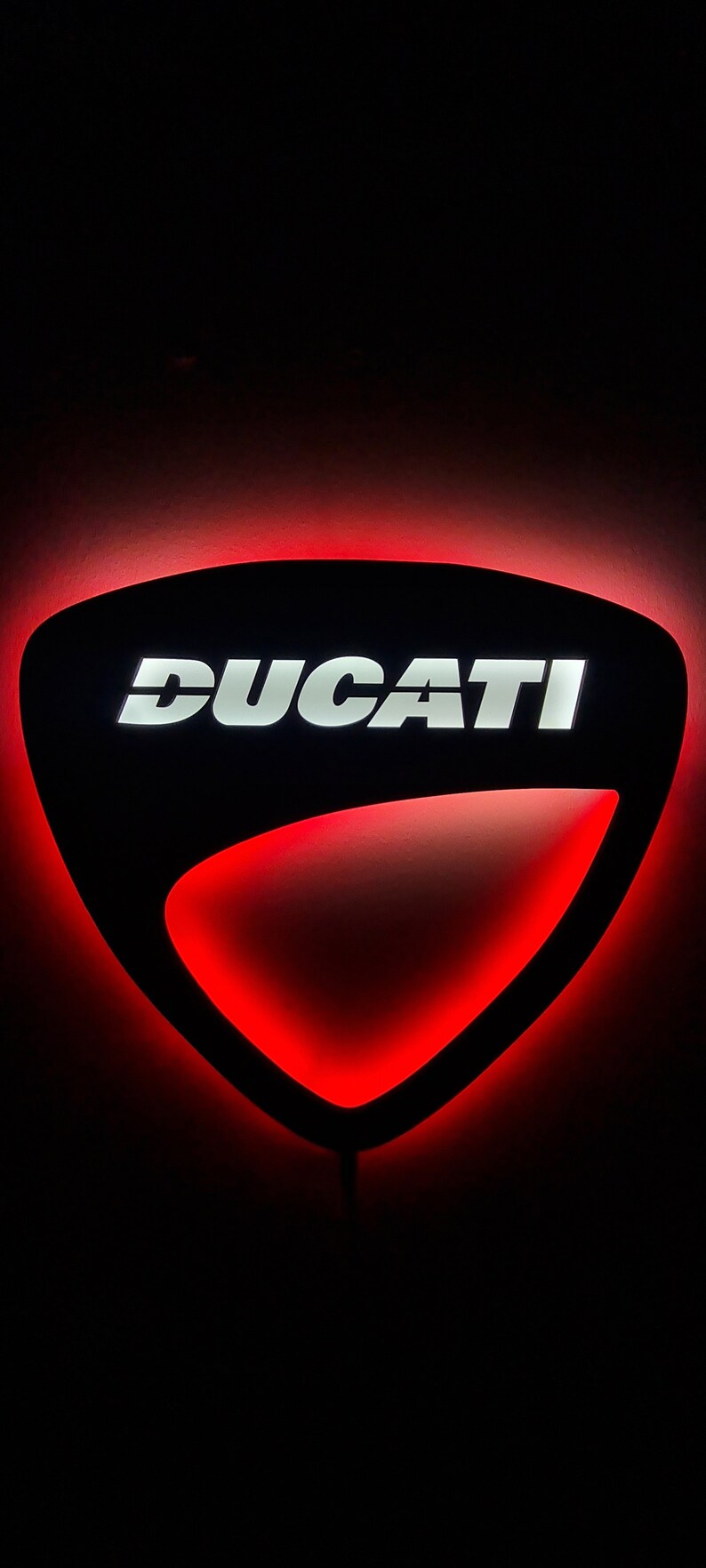 Ducati LED Lighted Sign, Sleek and Modern Motorcycle Illuminated Wall ...