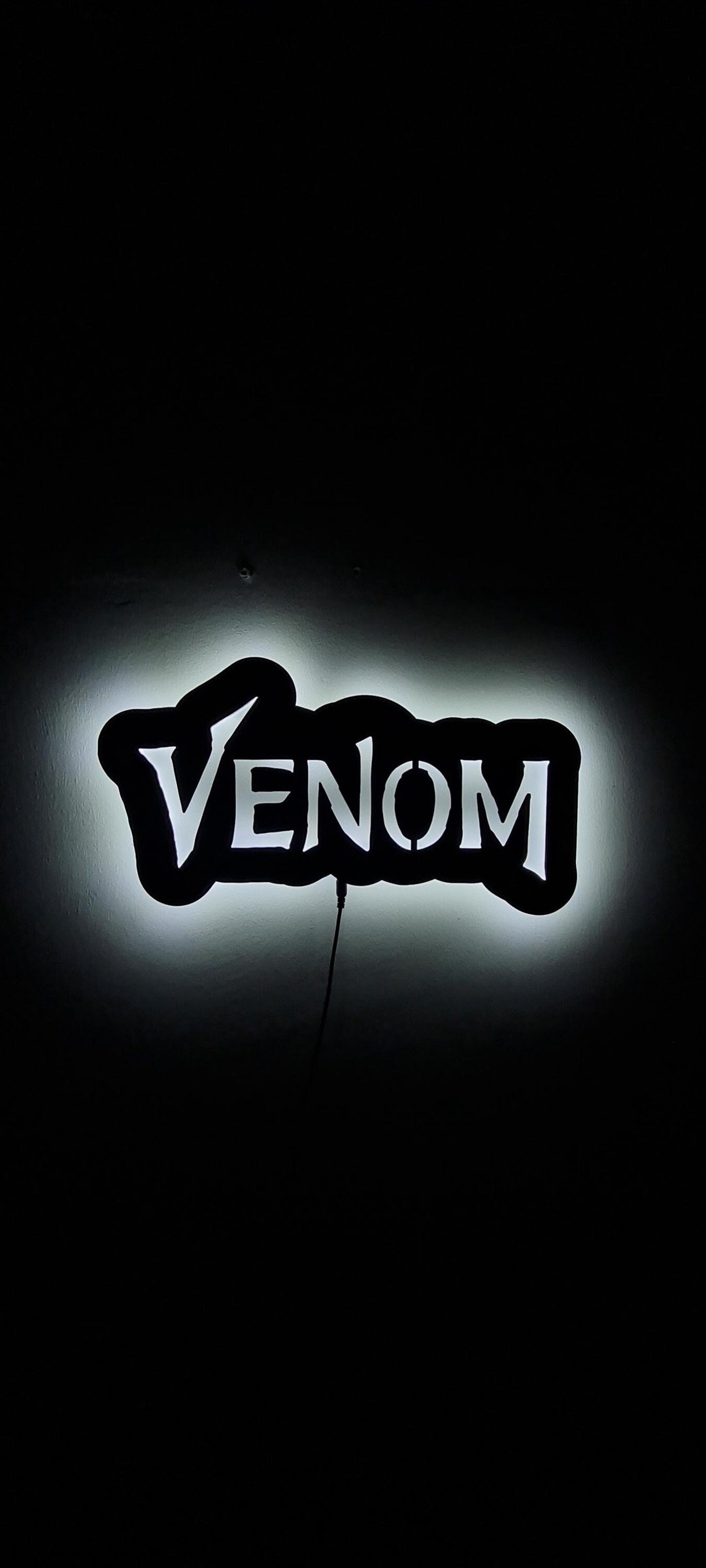 Venom Logo Led Sign, Venom Fans Sleek Illuminated Wall Decor, Marvel ...