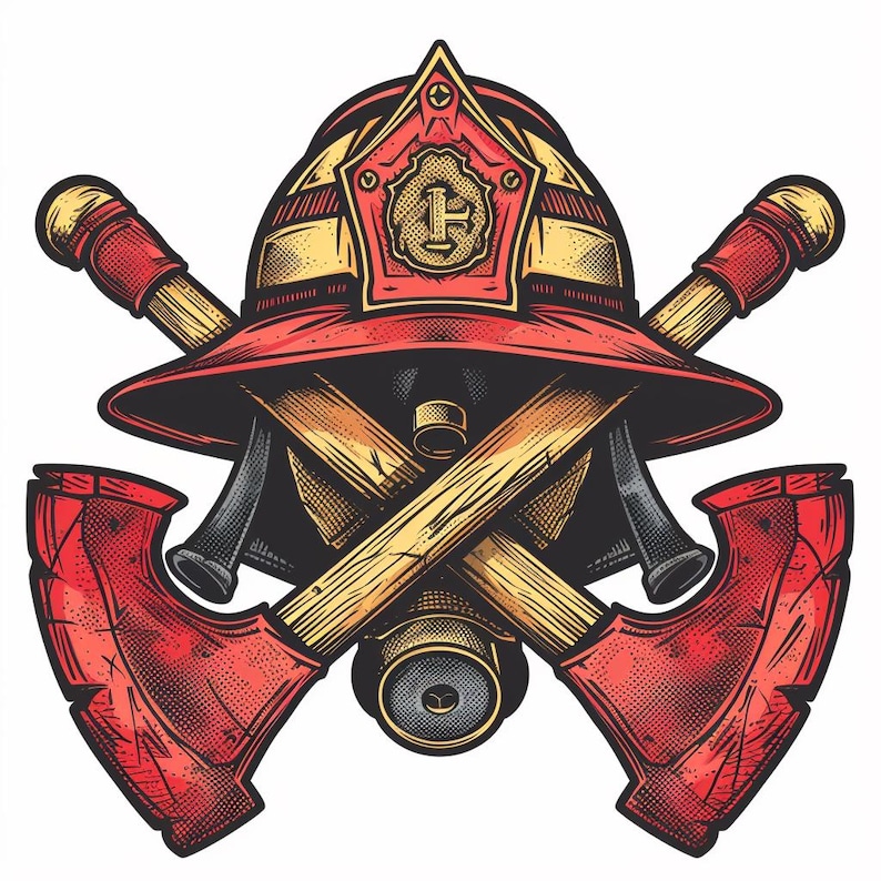 Firefighter Png - Etsy