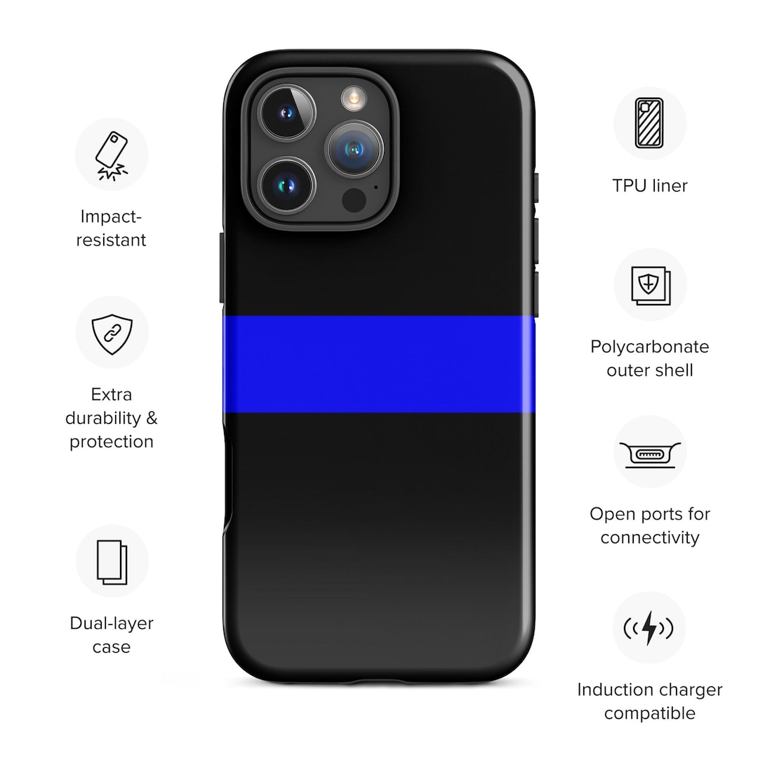 Thin Blue Line iPhone Case - Etsy