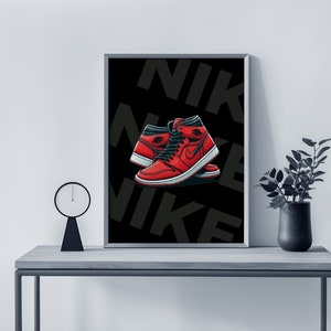 Nike Poster Motivational Quote BLACK DESIGN, Just Do It Poster, Set of ...