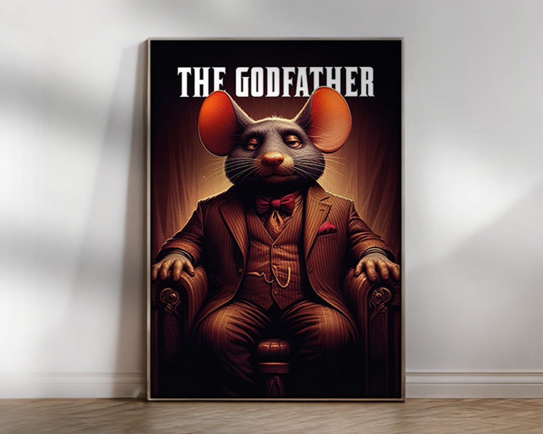 Godfather Poster,set of 3,printable Mouse Graffiti Poster,hypebeast ...
