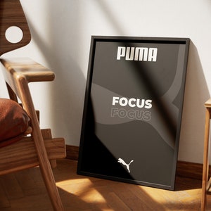 Puma Motivational Quote Poster Set: Black Design (digital Download) - Etsy
