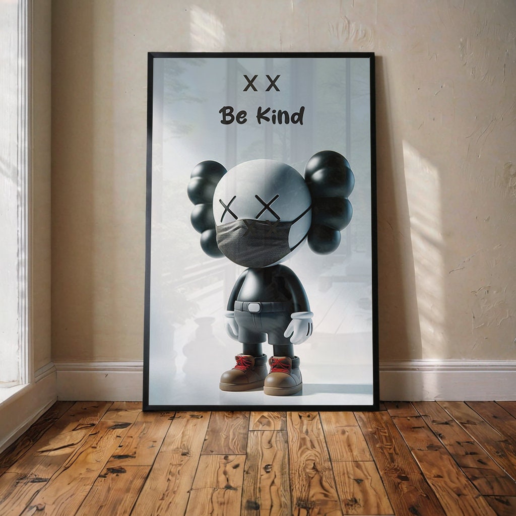 Hypebeast Figure Poster Set ,set of 3,printable KAWS Graffiti Poster ...