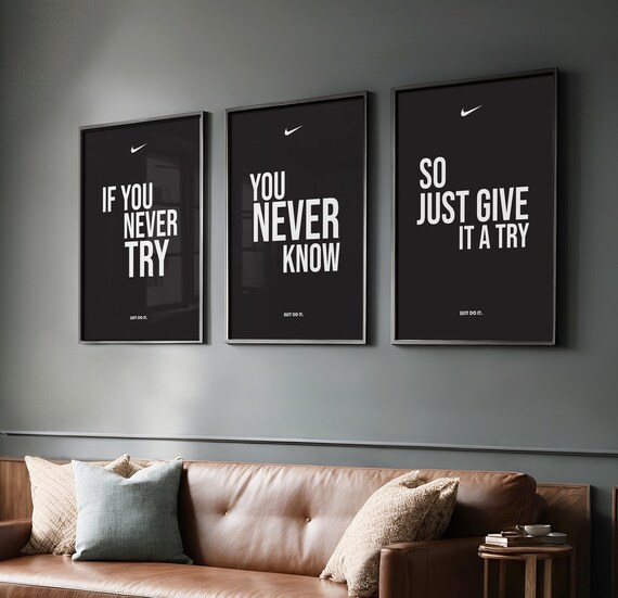 Nike Women Motivational Posters Design Within Reach Nike Open (Nike
