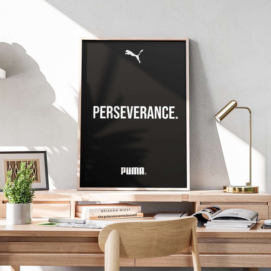 Puma Poster Motivational Quote BLACK DESIGN, Puma Poster, Set of 3 Nike ...