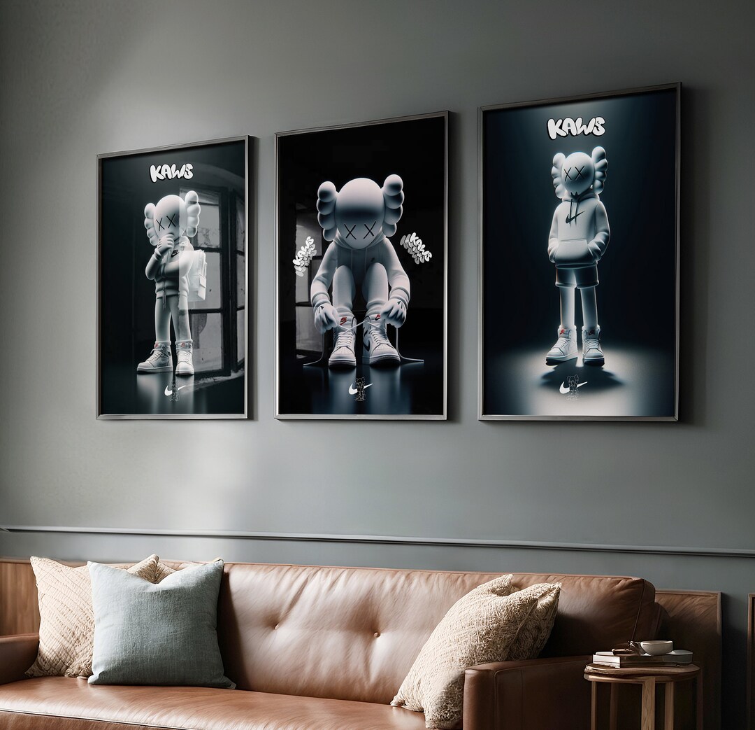 Hypebeast Poster,set of 3,printable KAWS Graffiti Poster,hypebeast Toys ...
