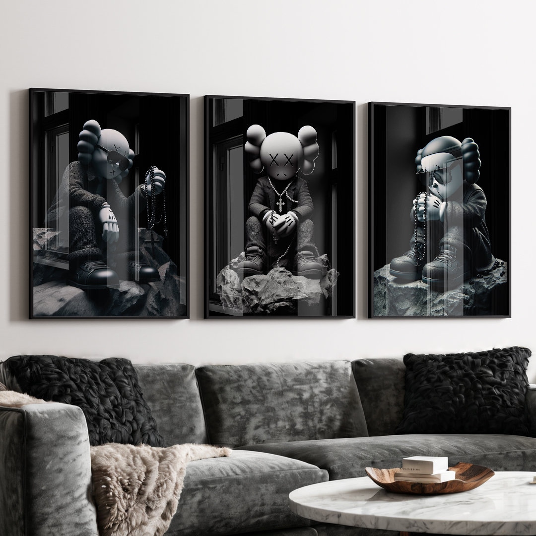 KAWS Graffiti Poster Set: Christian Hypebeast Toys Print (digital ...