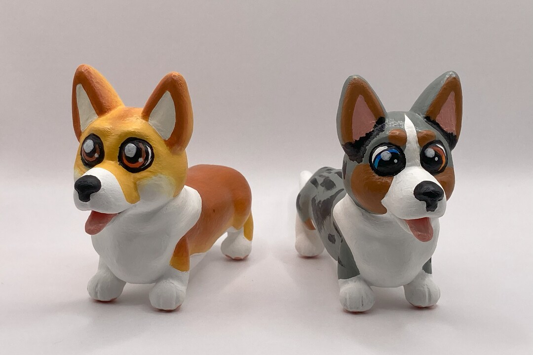 Customized 3d Printed and Painted Dog Corgi (pembroke and Cardigan) - Etsy
