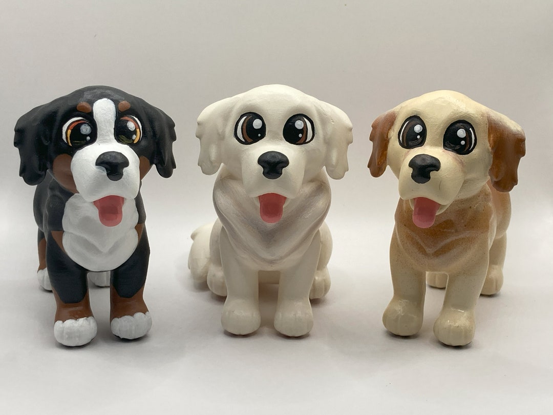 Customized 3d Printed and Painted Dog Golden Retriever/great Pyrenees ...