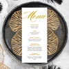Editable Gold Menu Card Template, Wedding Dinner Menu Gold, Printable ...
