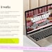 Bakery Squarespace Template: Pink Cake Design - Etsy