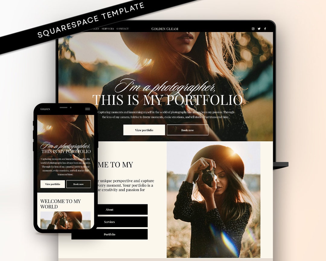 Squarespace Template, Photographer Website, Photography Website ...