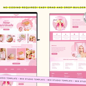 Wix Template Website, Wix Studio Template, Wix Boutique, Food Website Template, Pink Wix Website ...