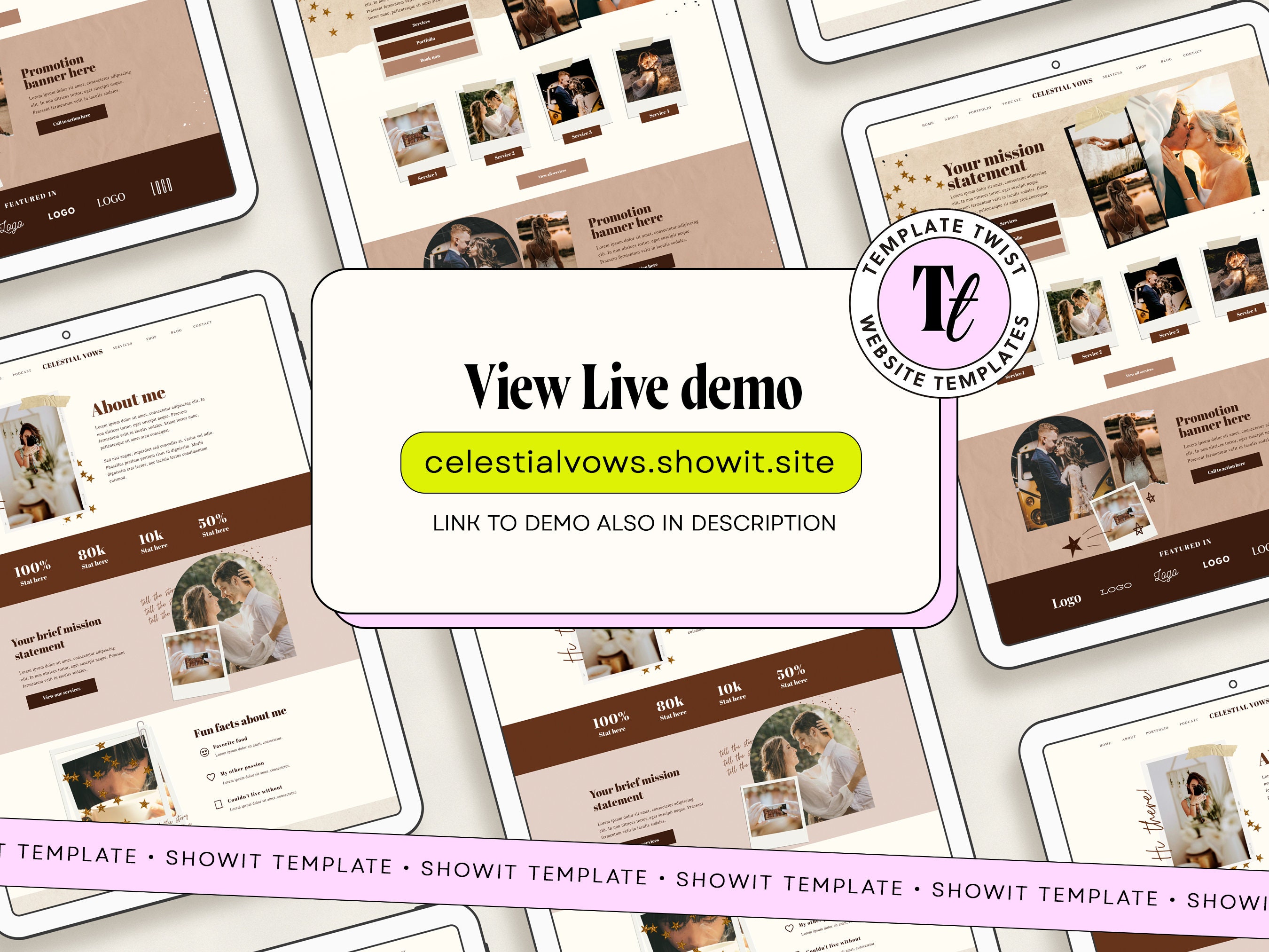 Showit Template, Showit Photographer, Showit Website Template, Showit ...