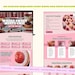 Bakery Squarespace Template: Pink Cake Design - Etsy