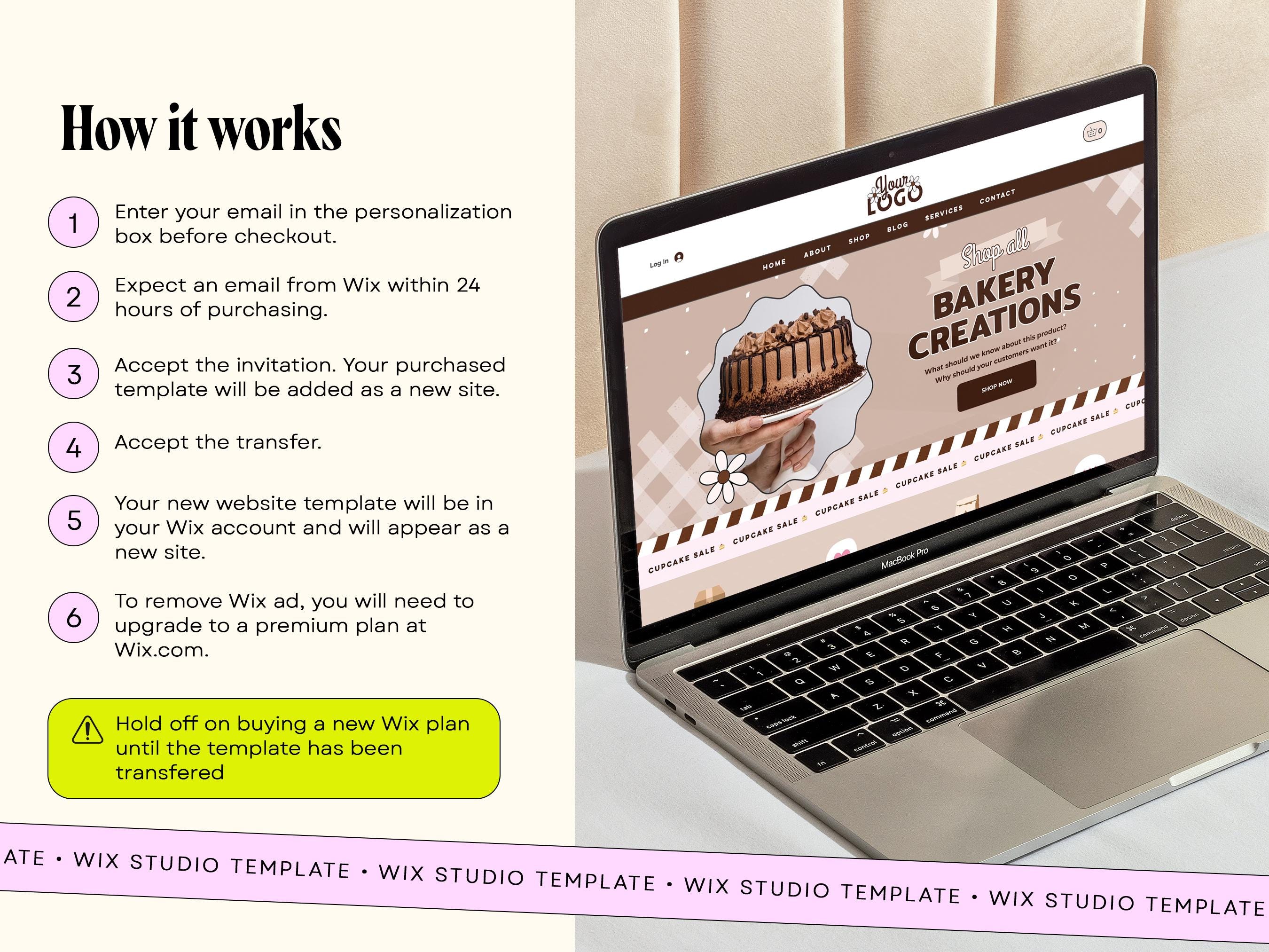 Bakery Website, Website Template, Wix Studio, Baking Website, Wix ...