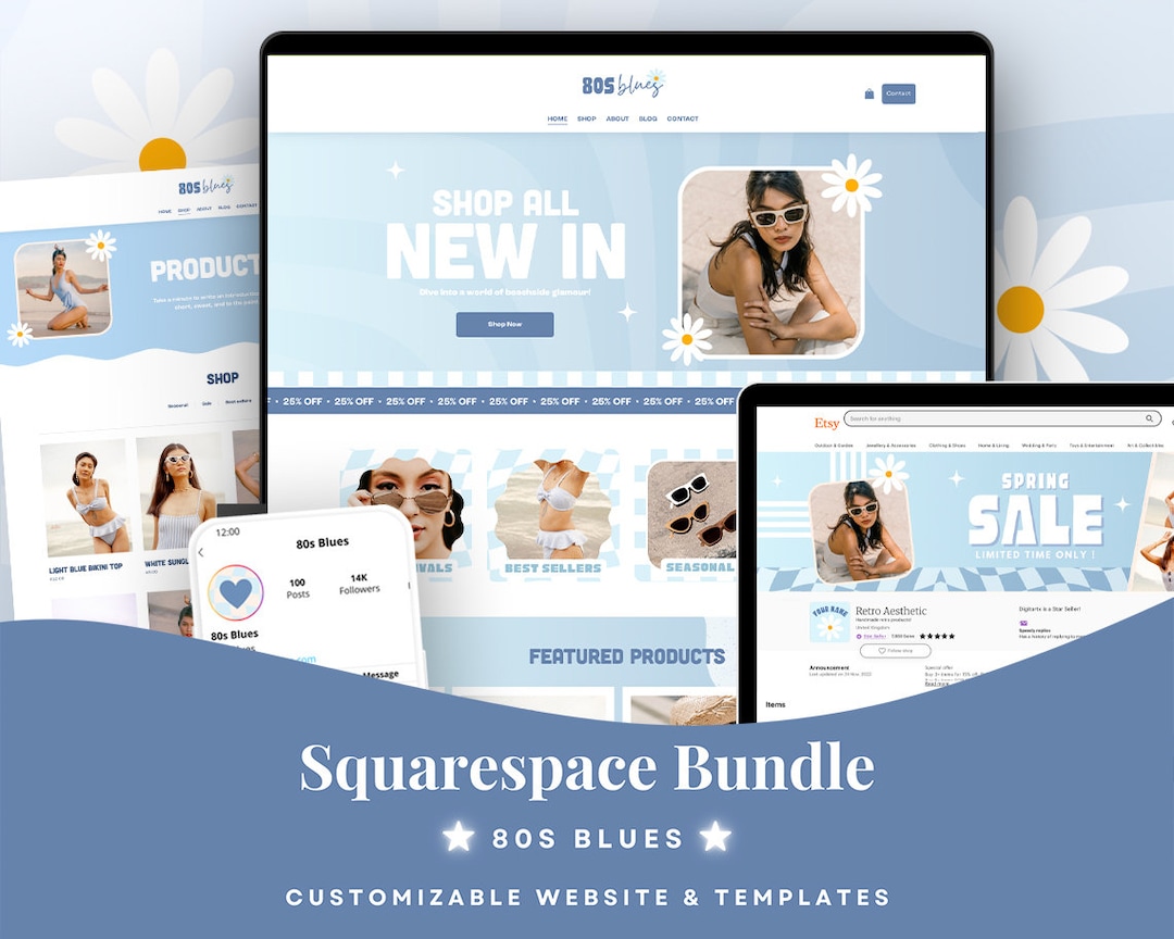 Squarespace Website Template Bundle 7.1, Build a Website, Website ...