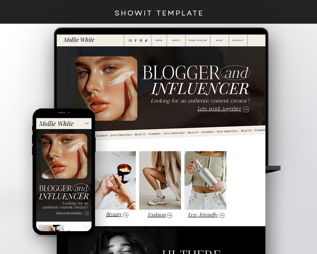 Showit Templates, Showit Website, Show It Site, Luxury Website, Minimal ...