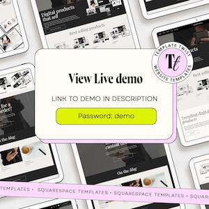 Luxury Digital Product Squarespace Website Template, Portfolio Website ...