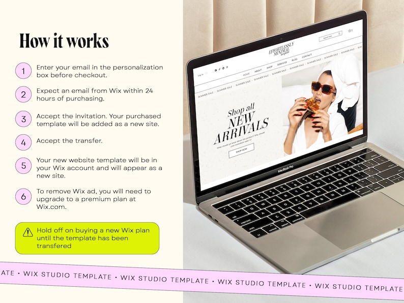 White Minimal Website Template, Influencer Website, Website Template ...