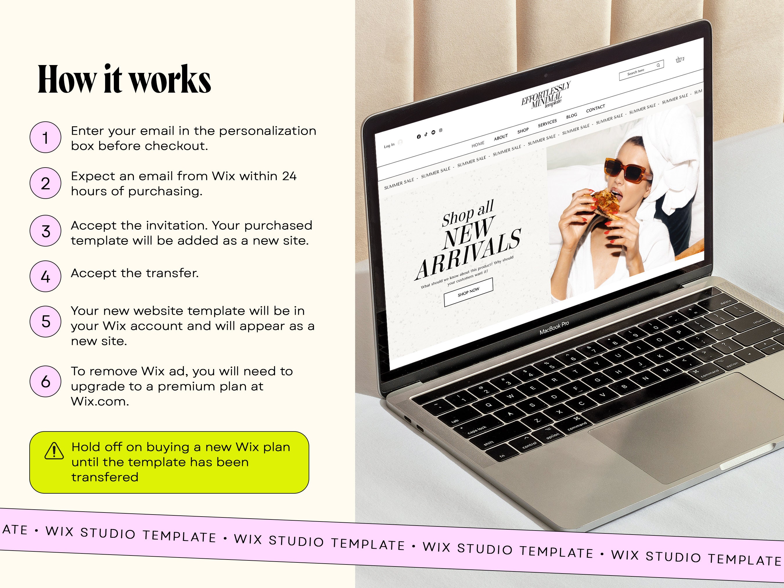 White Minimal Website Template, Influencer Website, Website Template ...