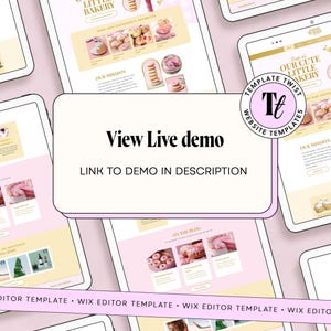 Food Wix Theme, Wix Food Blogger, Wix Ice Cream, Bakery Website, Bakery ...